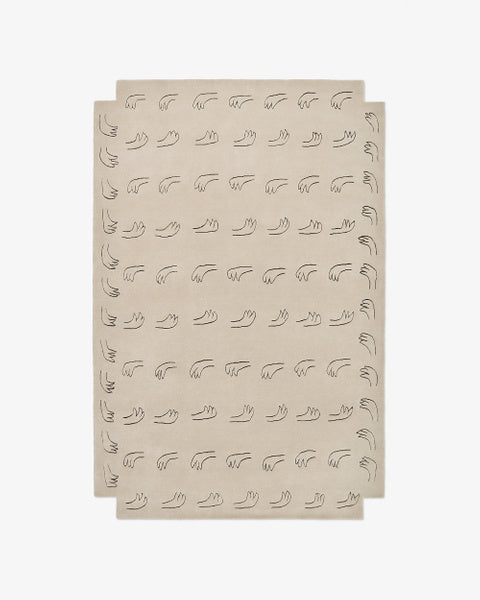Hand Loom , Hand Tufted Hand – Beige Rug – indian oriental rugs